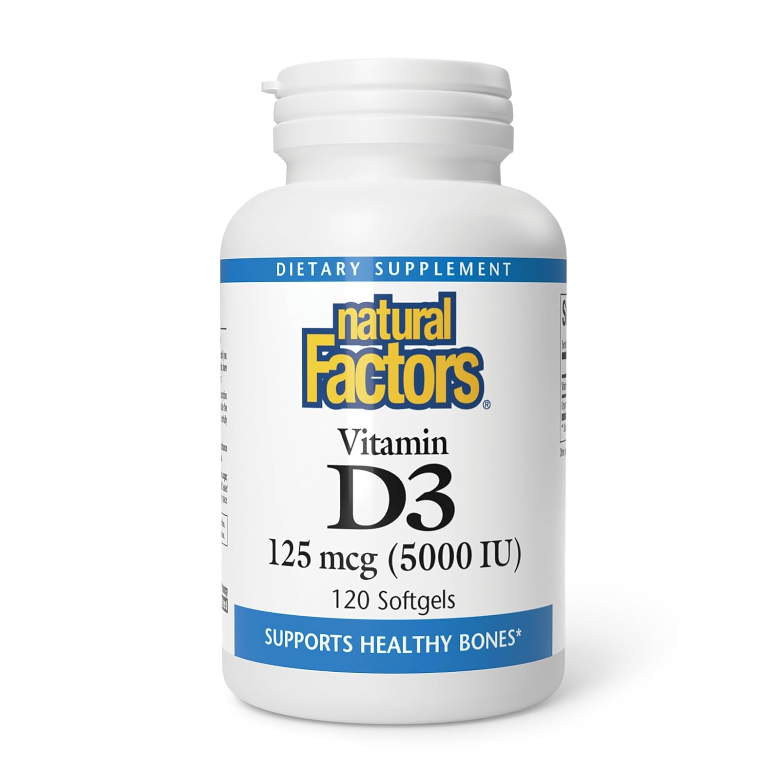 Natural Factors vitamin D3 softgels