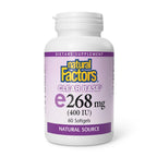 Natural Factors Vitamin E softgels