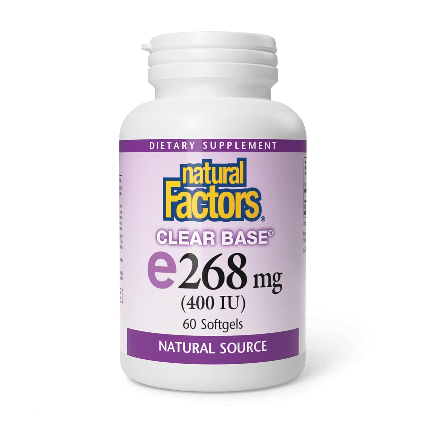 Natural Factors Vitamin E softgels