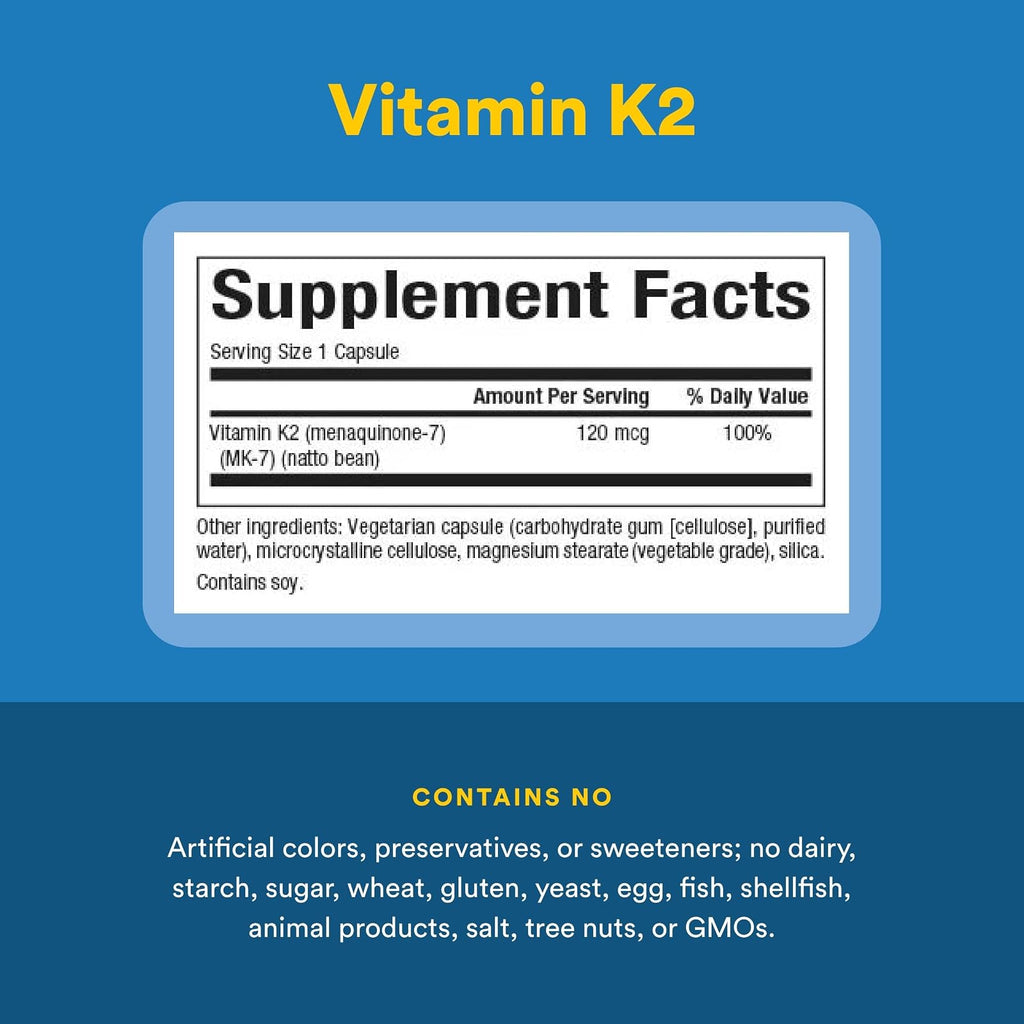 natural factors vitamin k2 for heart support