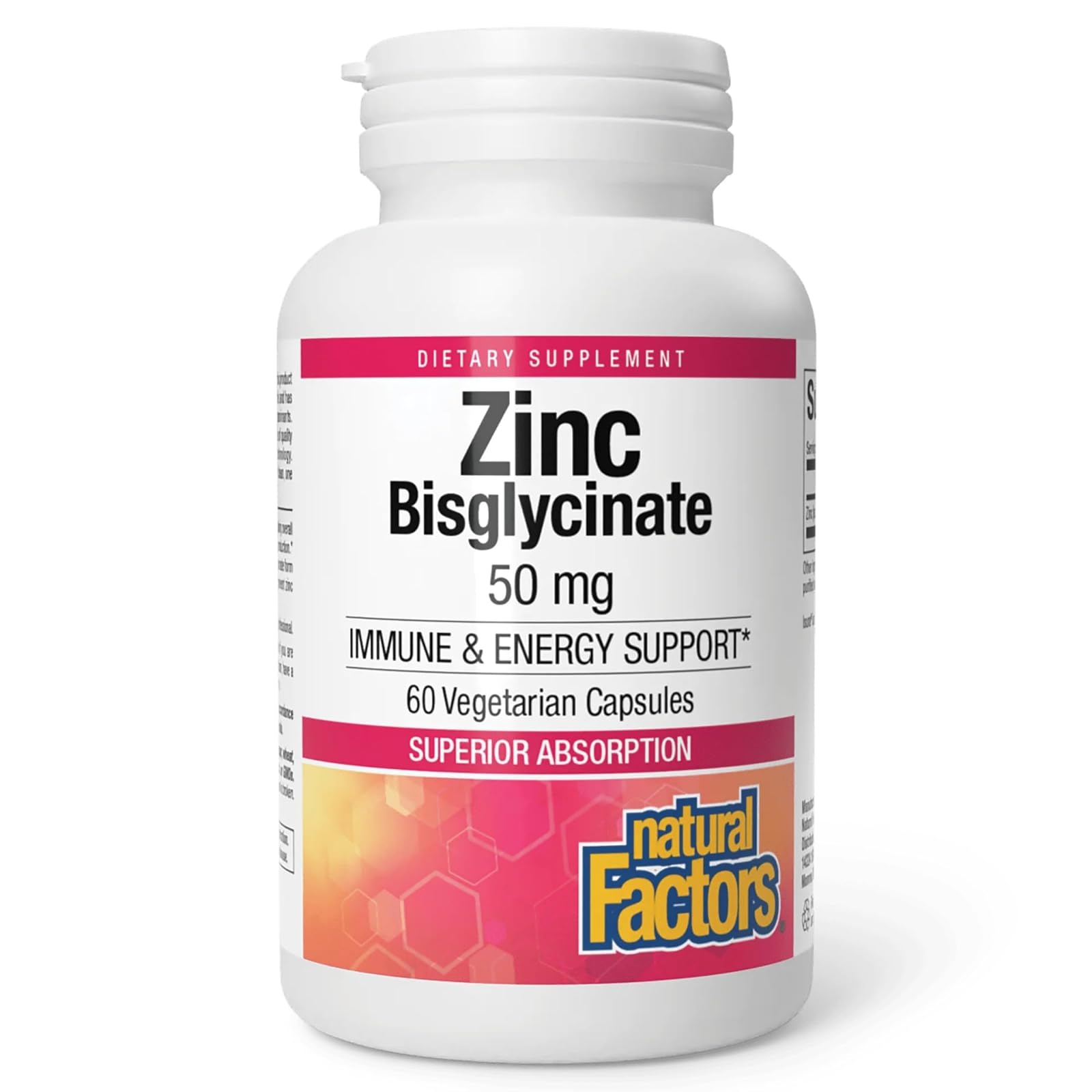 Natural Factors Zinc Bisglycinate capsules