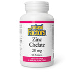 Natural Factors zinc chelate benefits