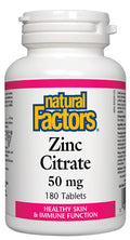 Natural Factors zinc citrate benefits