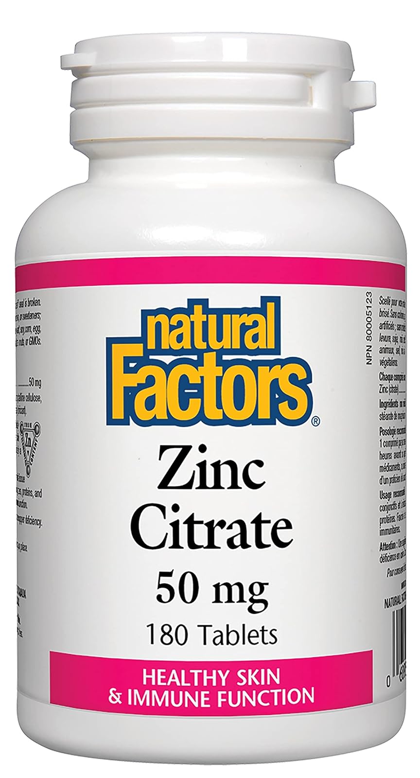 natural factors zinc citrate tablets