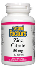 natural factors zinc citrate tablets