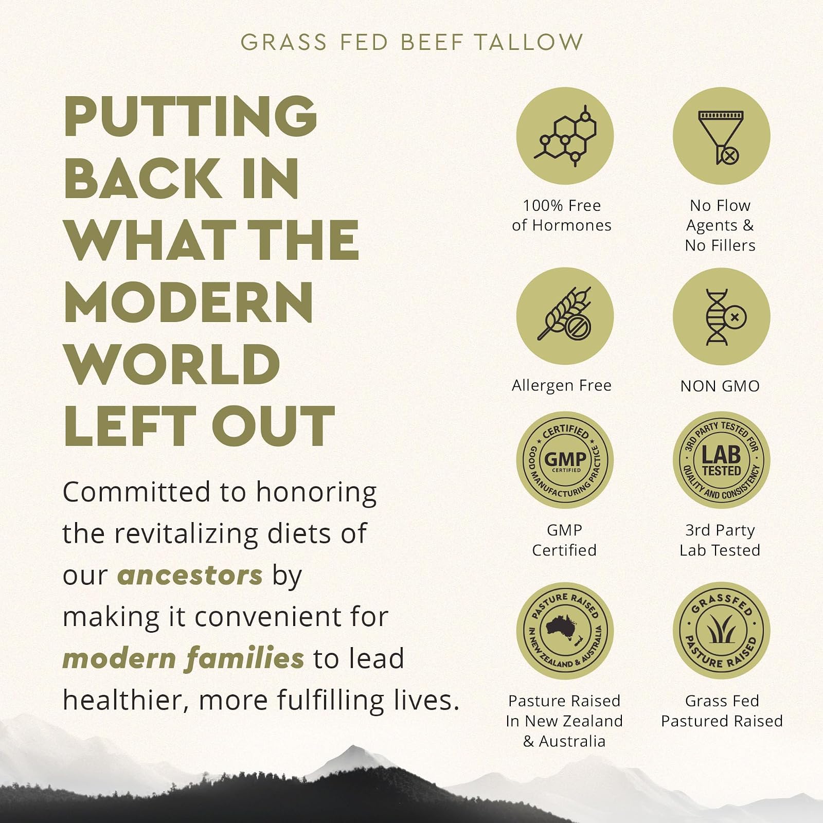 natural fat burner beef tallow capsules