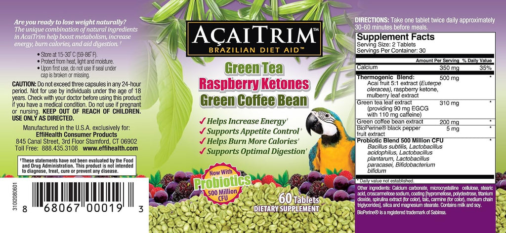 natural fat burners with acai extract