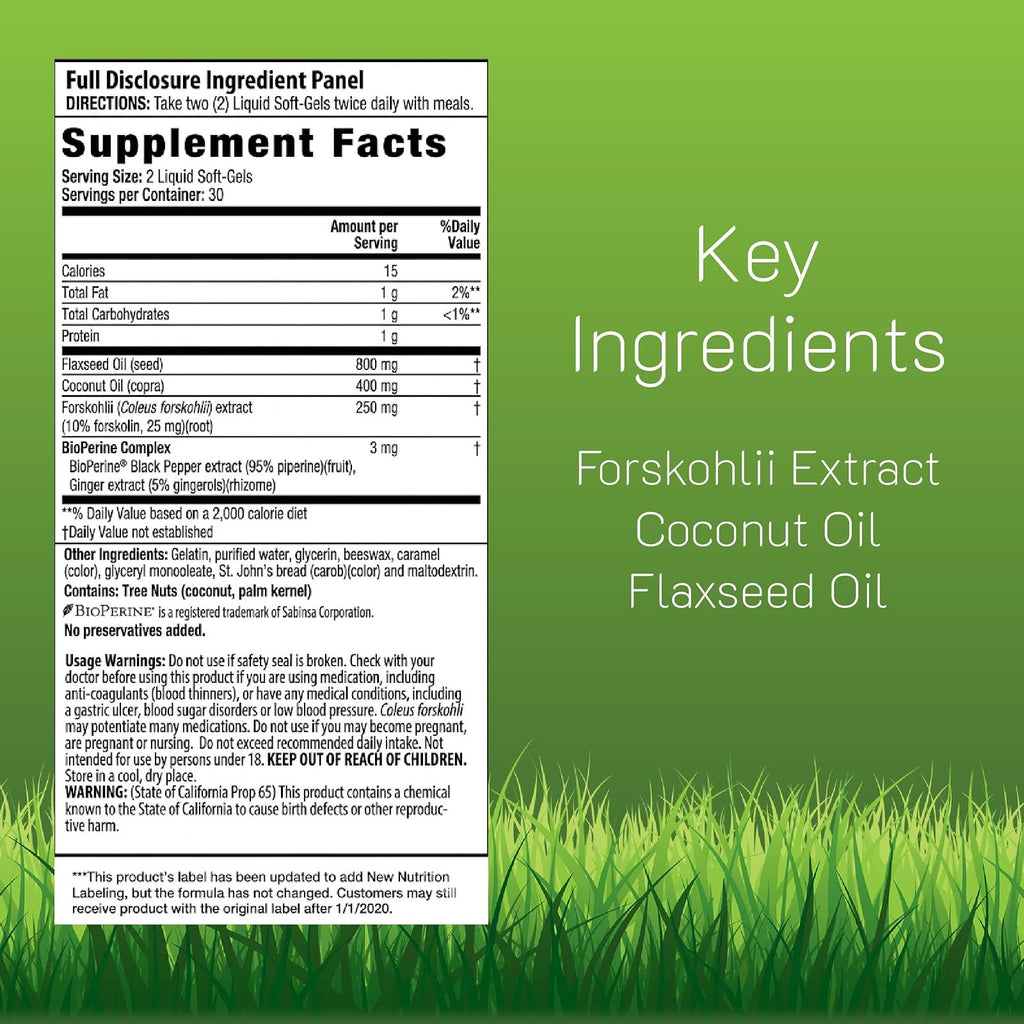 natural fat-loss support with Forskolin
