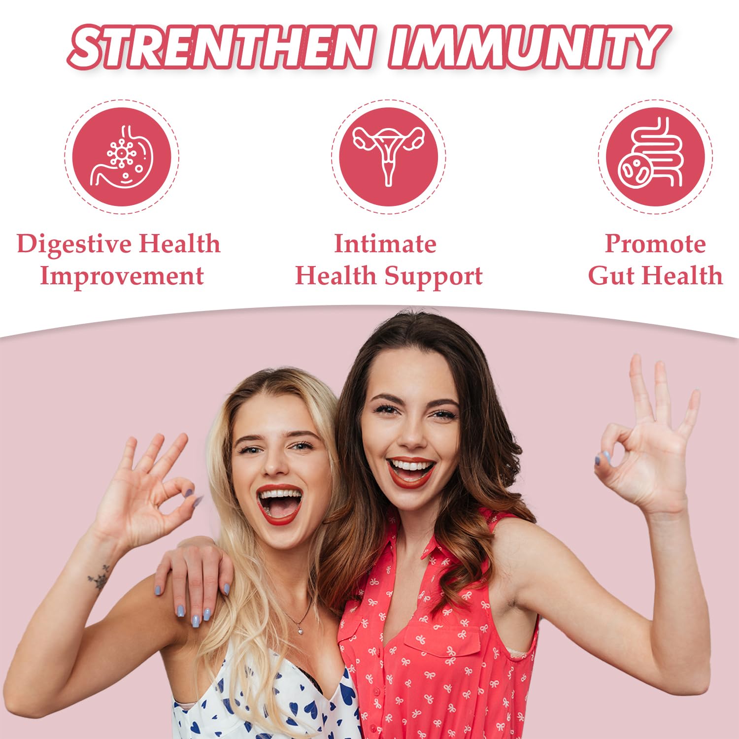 Natural feminine balance gummy vitamins