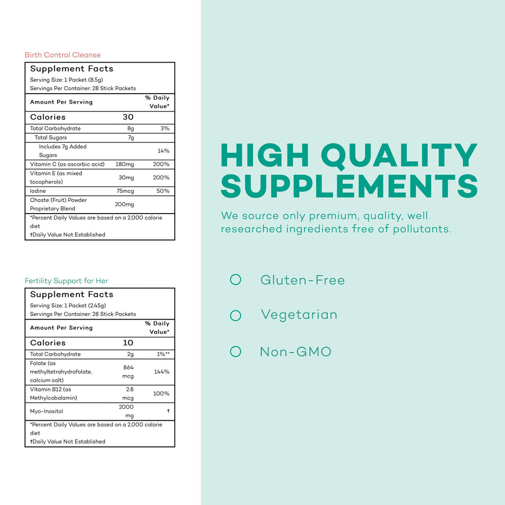 natural fertility support with blended vitamins
