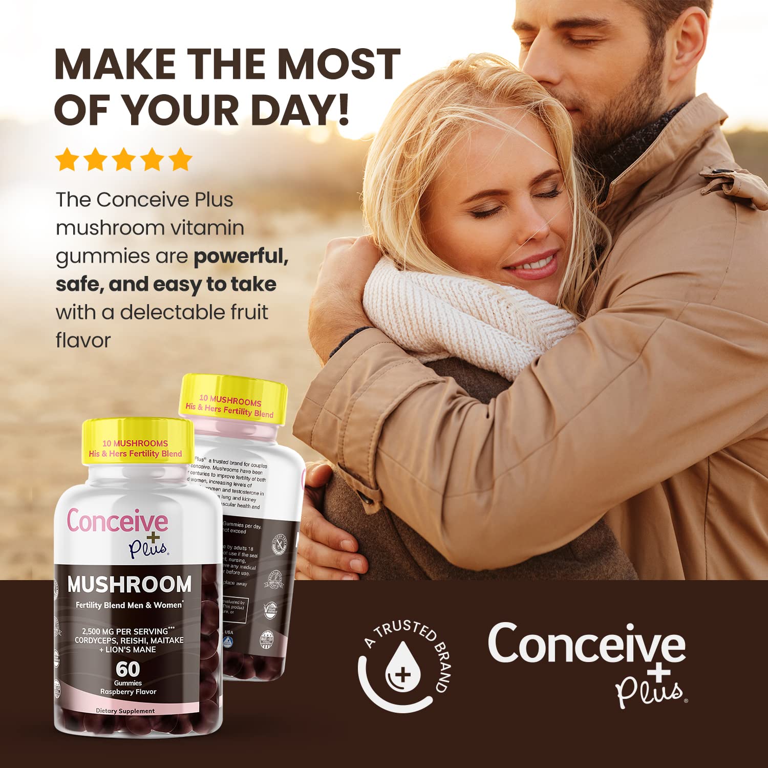 Natural fertility support with mushrooms
