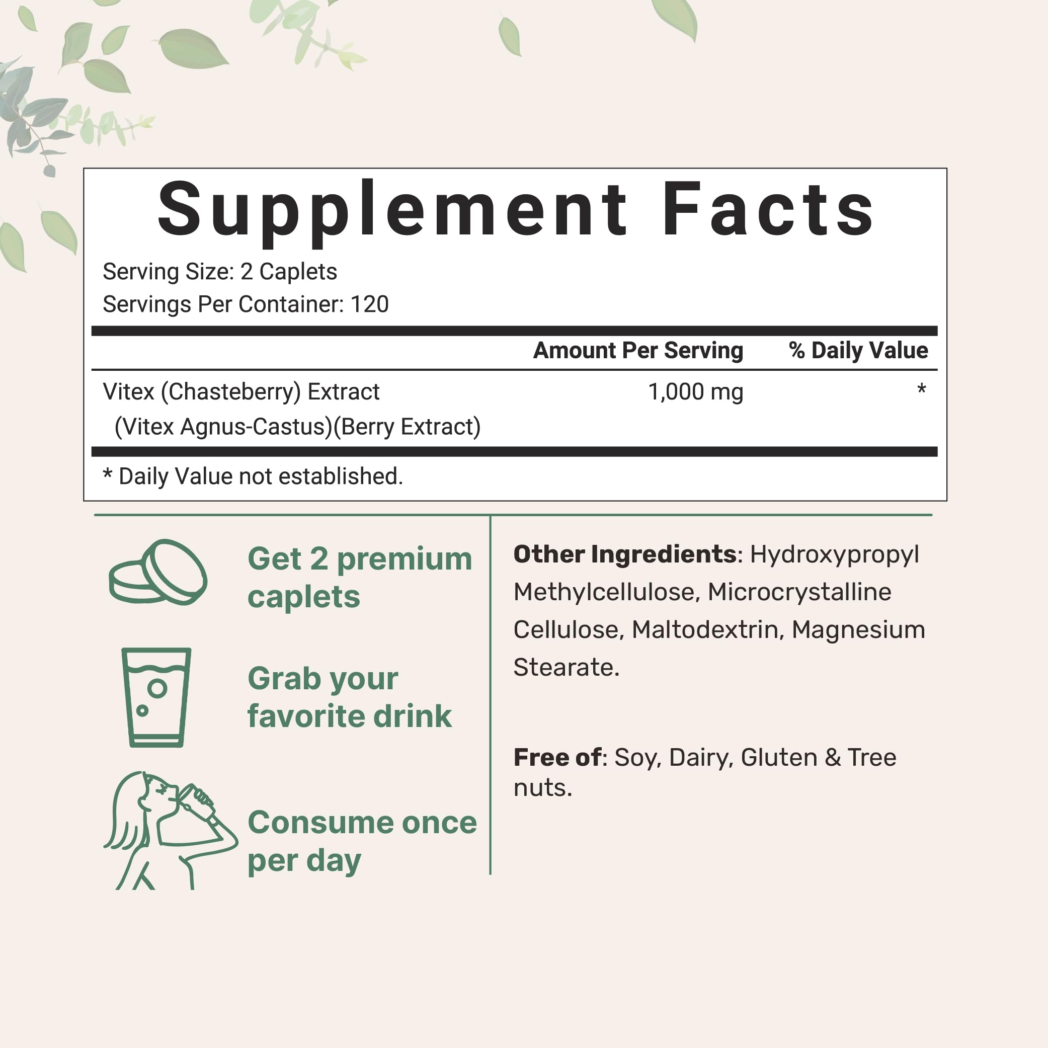 Natural fertility support with Vitex berry