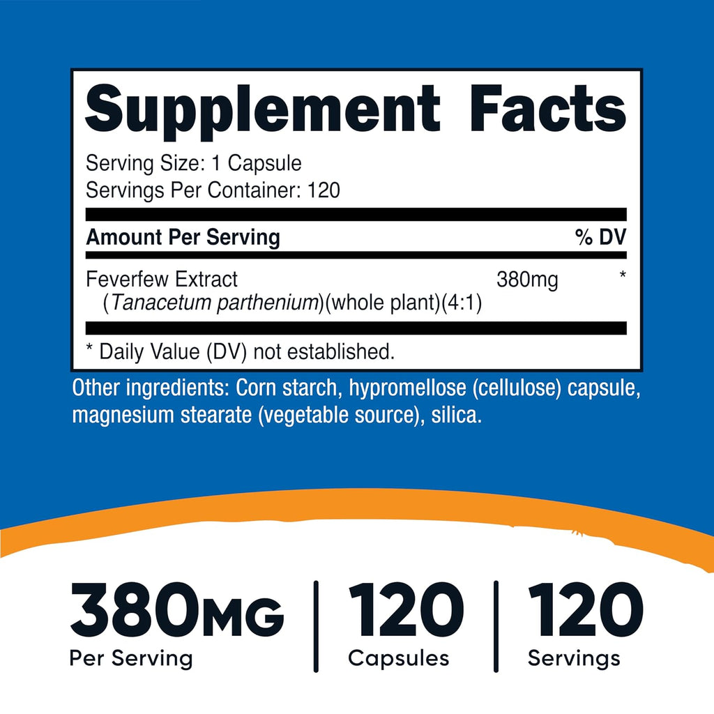 natural feverfew supplement for wellness