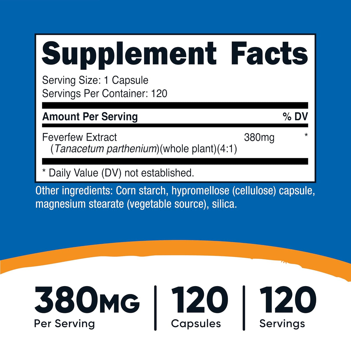 natural feverfew supplement for wellness