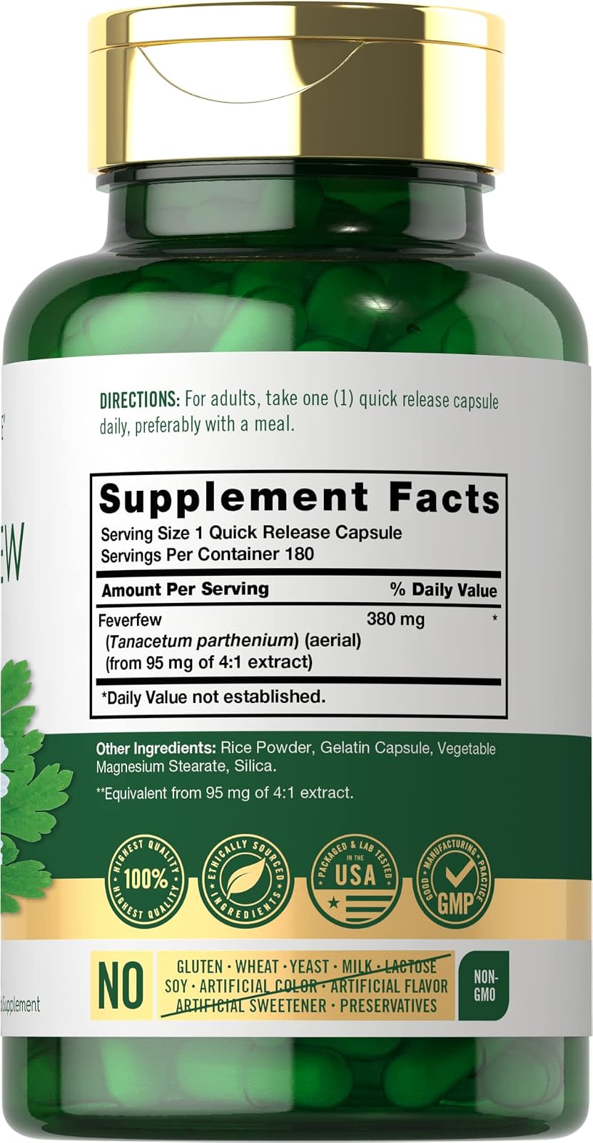 natural feverfew supplement for wellness