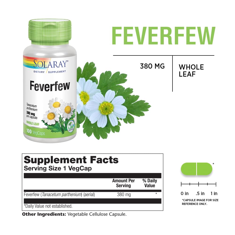 Natural feverfew supplement for wellness