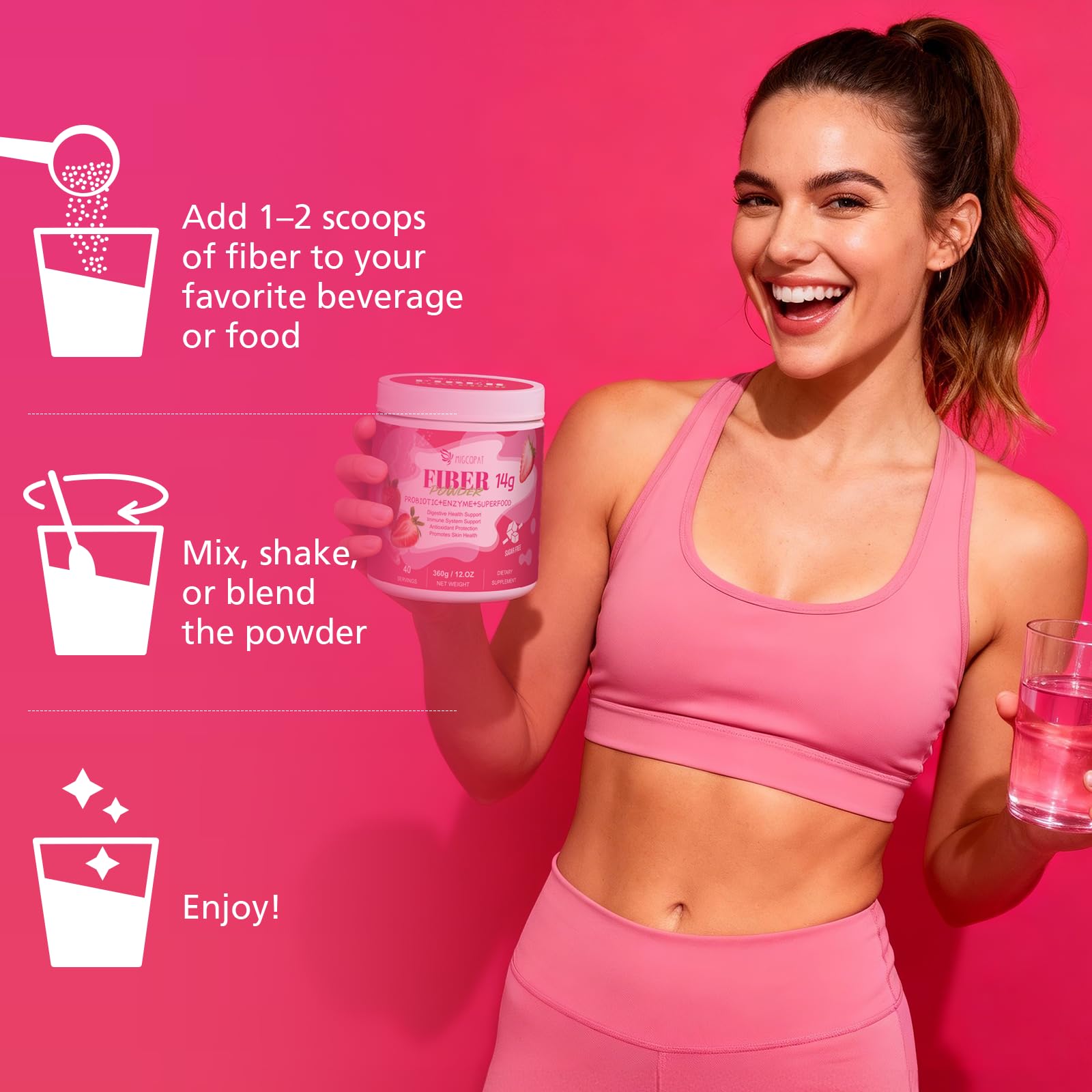 natural fiber boost for smoothies