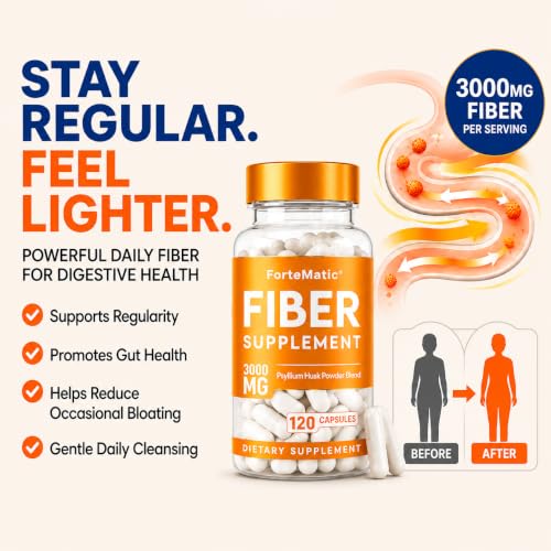 Natural fiber capsules for gut health