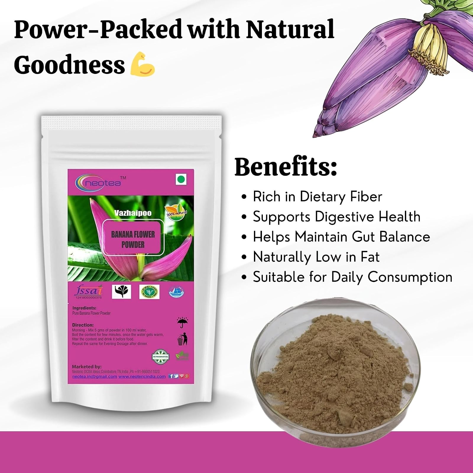 Natural fiber for digestive health