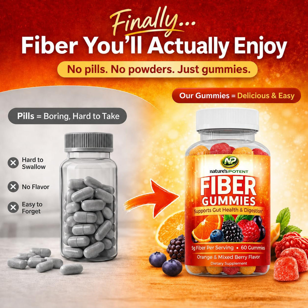 Natural fiber gummies for daily wellness