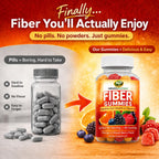 Natural fiber gummies for daily wellness