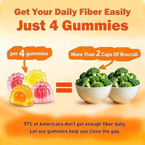 Natural fiber gummies for digestive wellness