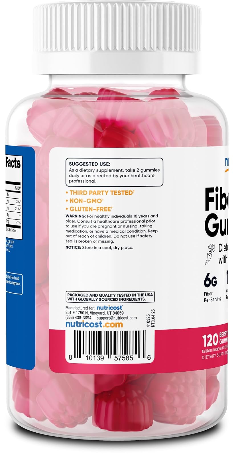 natural fiber gummies for gut health