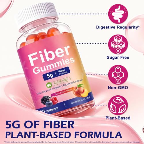 natural fiber gummies for improved gut flora