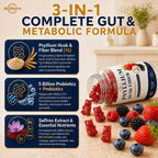 Natural fiber gummies for regularity