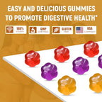 Natural fiber gummies with probiotics