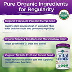 Natural fiber powder for daily wellness