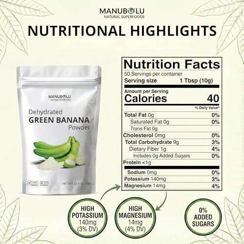 natural fiber source green banana powder