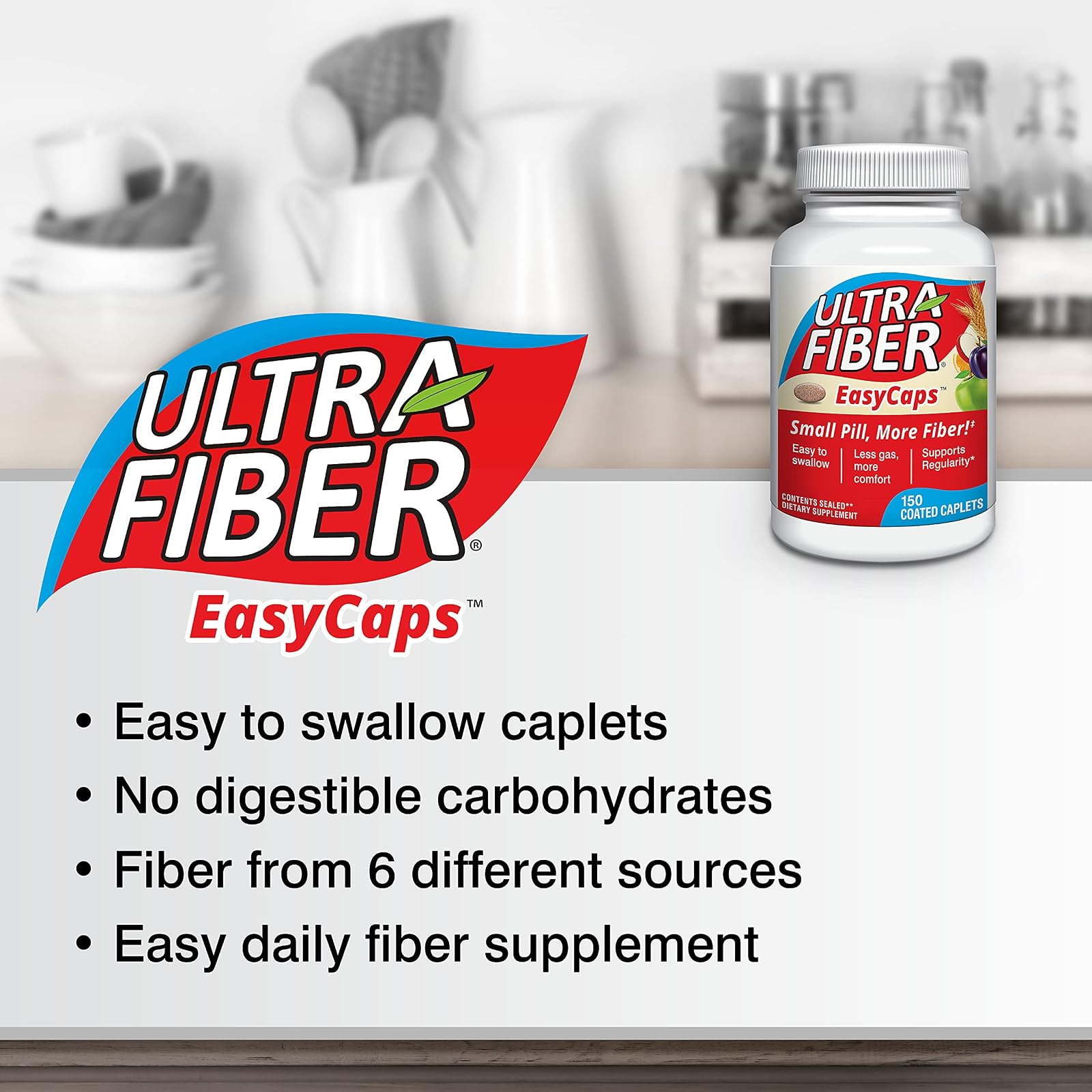 Natural fiber supplement for gut support