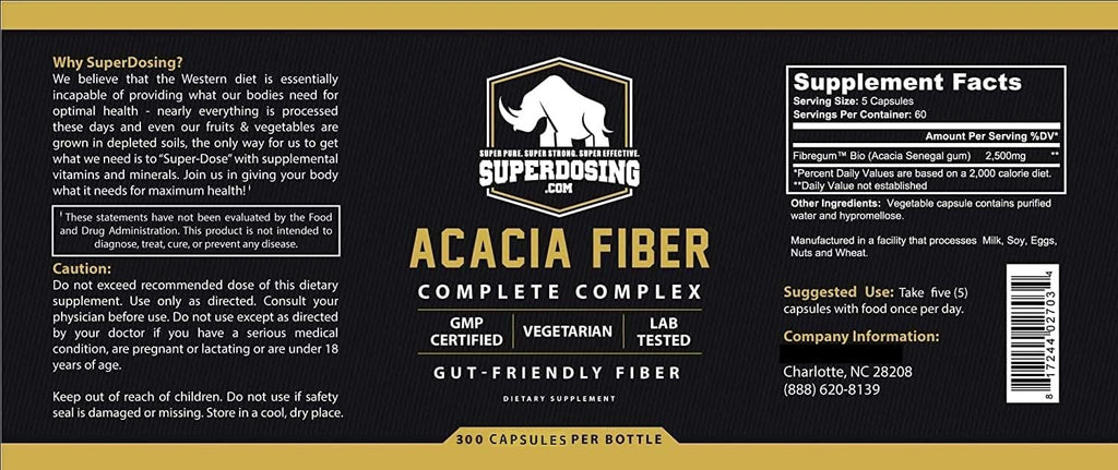 natural fiber supplement for probiotics