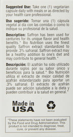 natural fiber supplement with saffron