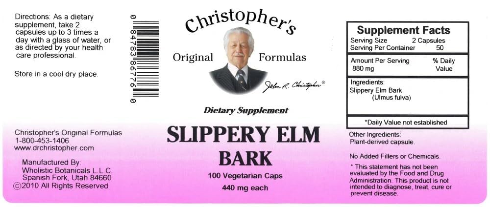 natural fiber supplement with slippery elm