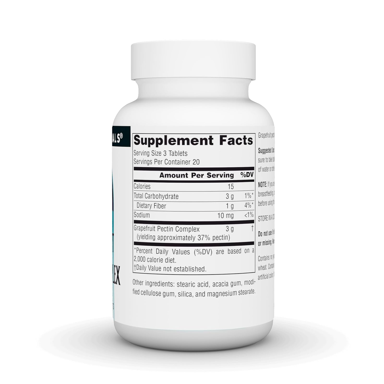 natural fiber tablets with grapefruit pectin
