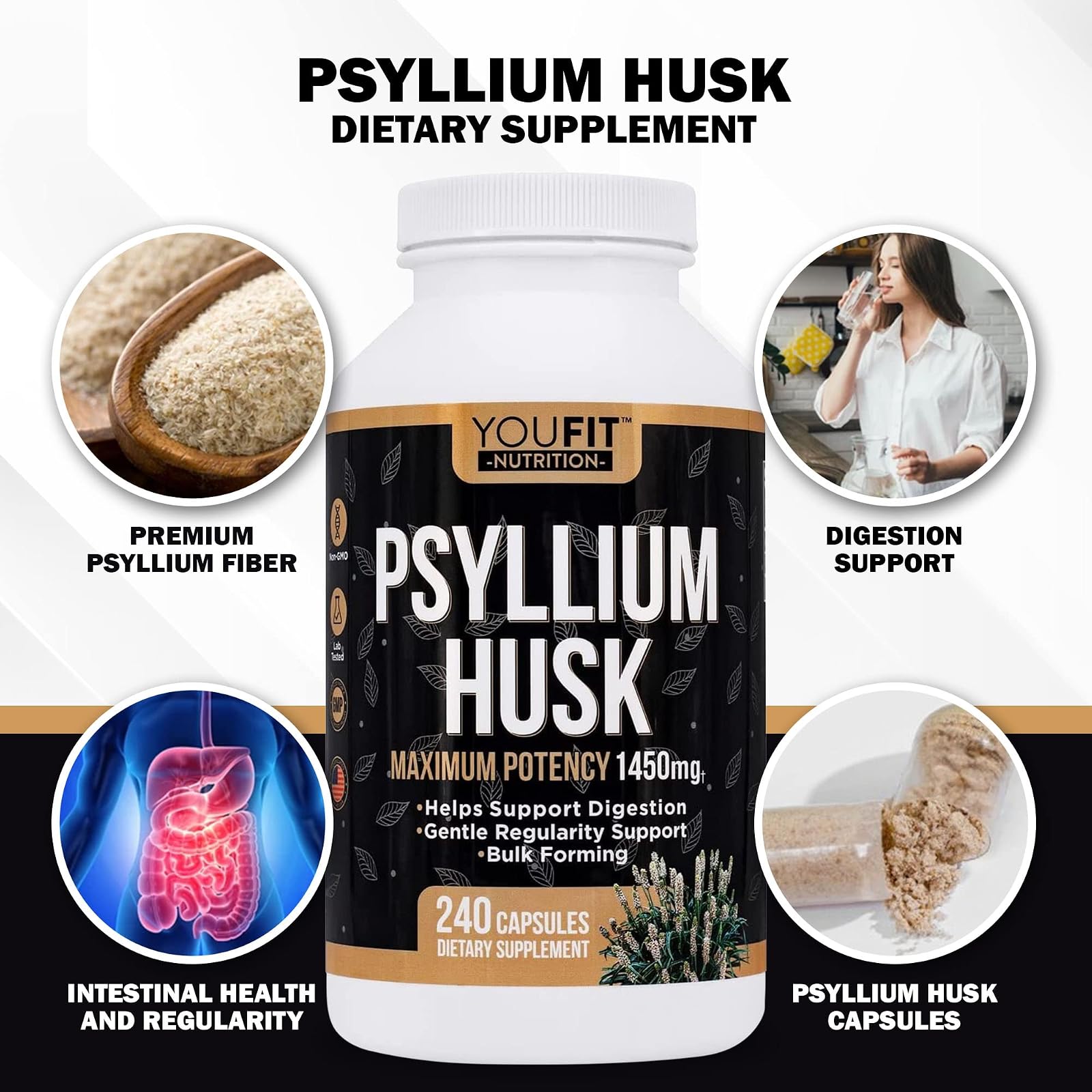 Natural fibre supplement for wellness