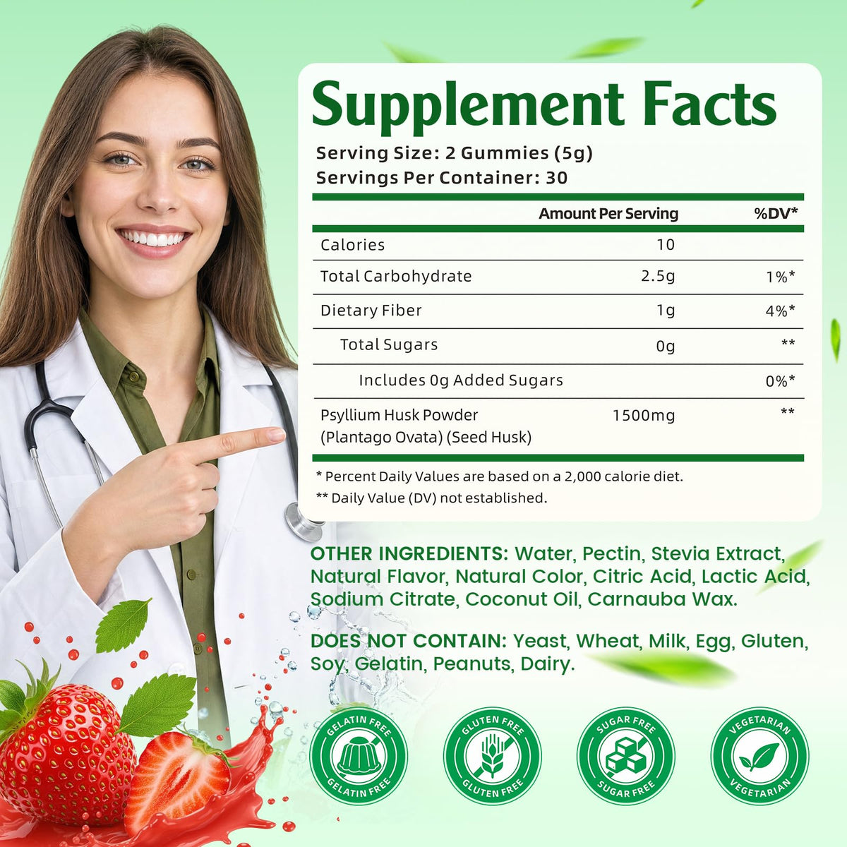 Natural fibre supplement Softbear gummies