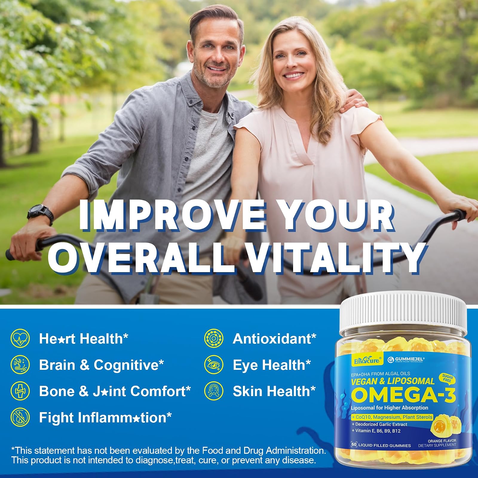 Natural fish oil gummy vitamins