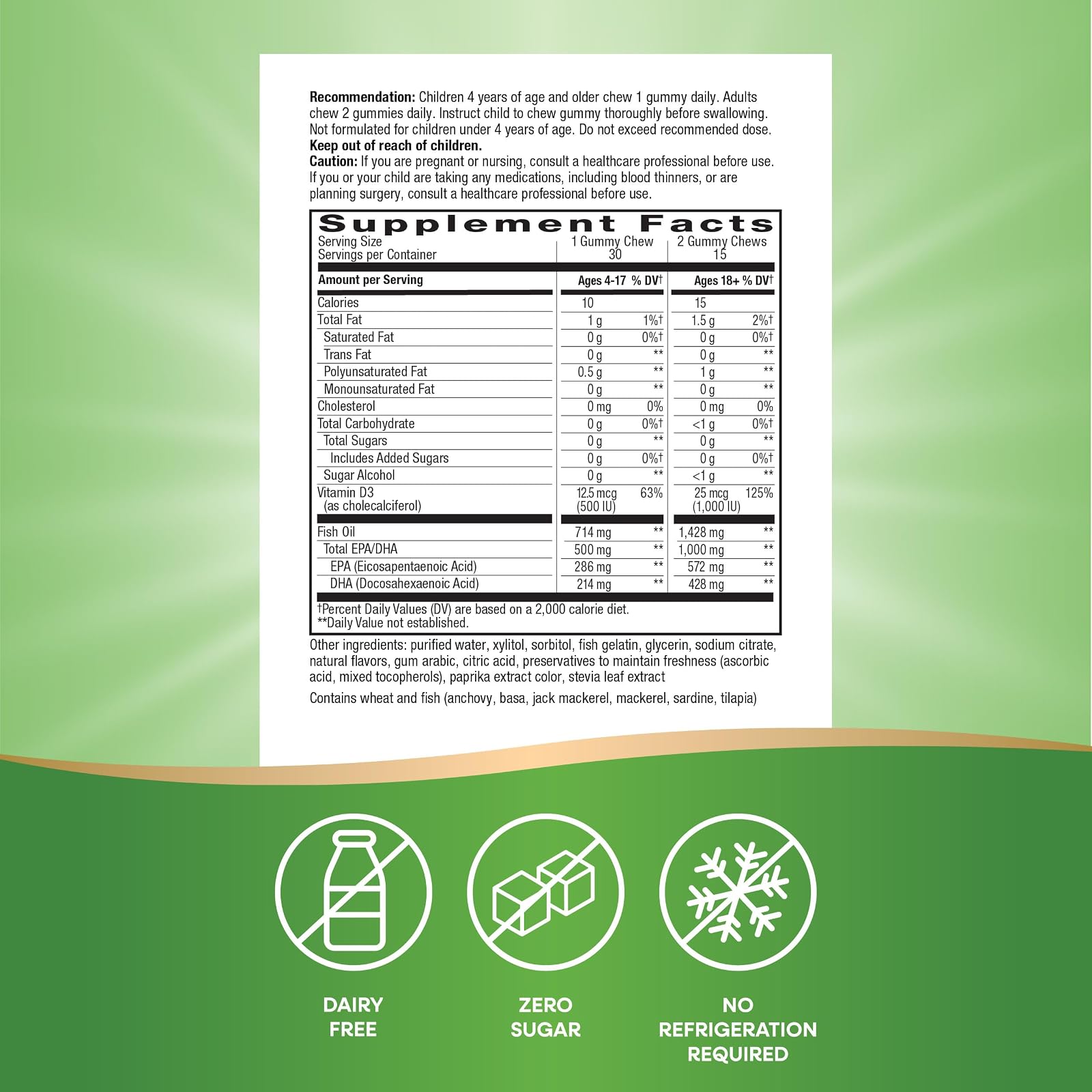 natural fish oil supplement for adults