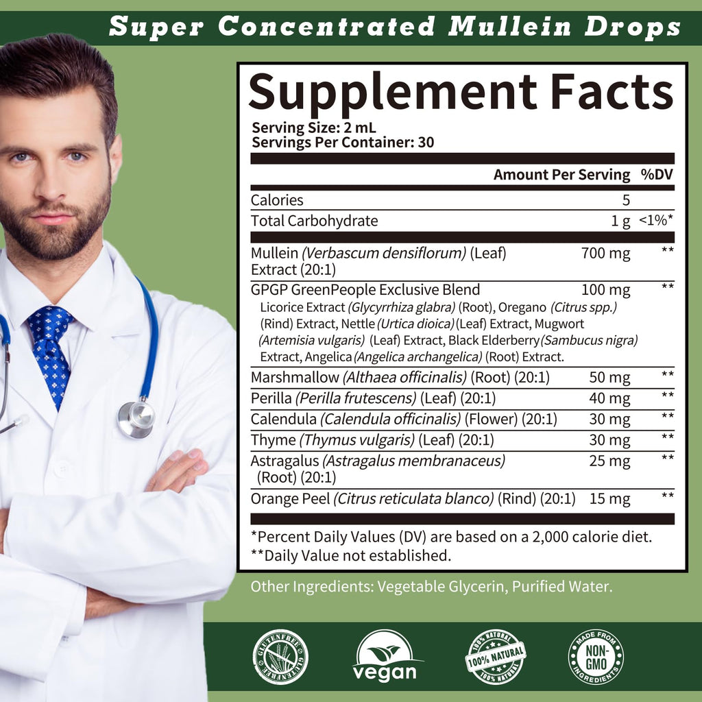 natural flavor mullein supplement