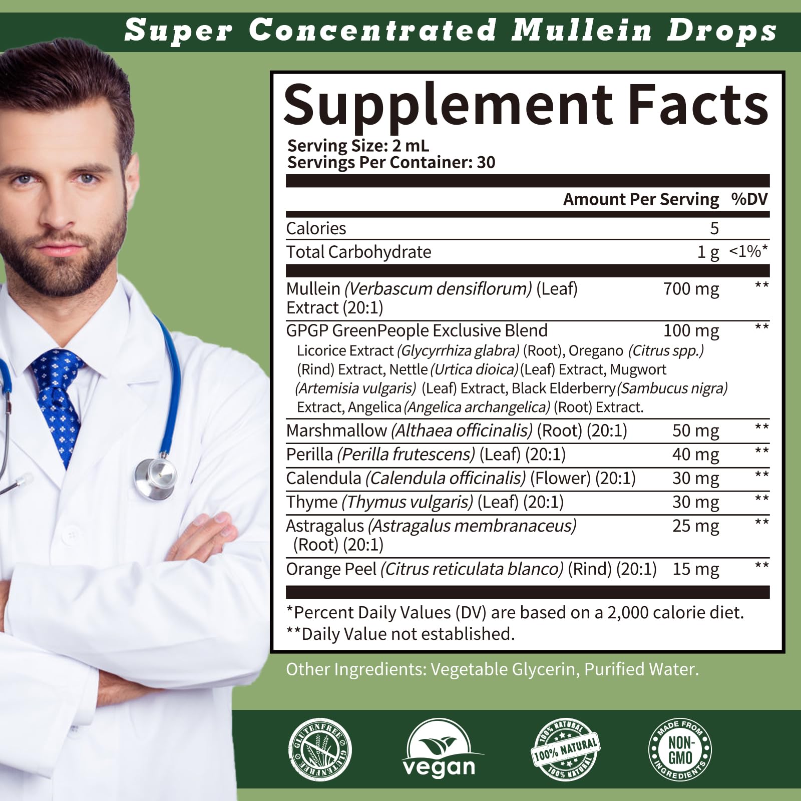natural flavor mullein supplement