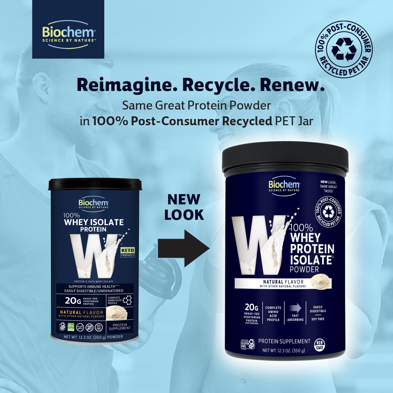 Natural flavor whey protein supplement
