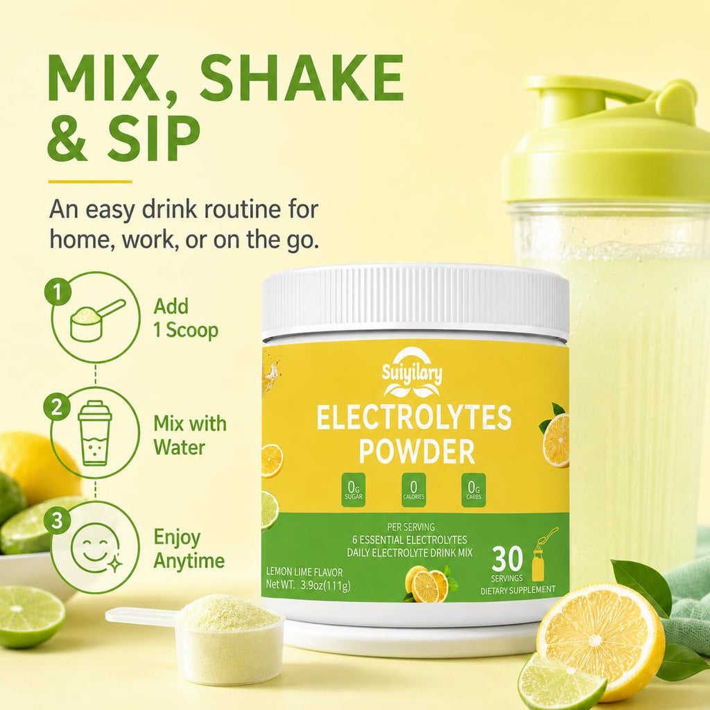 Natural flavour electrolyte drink mix