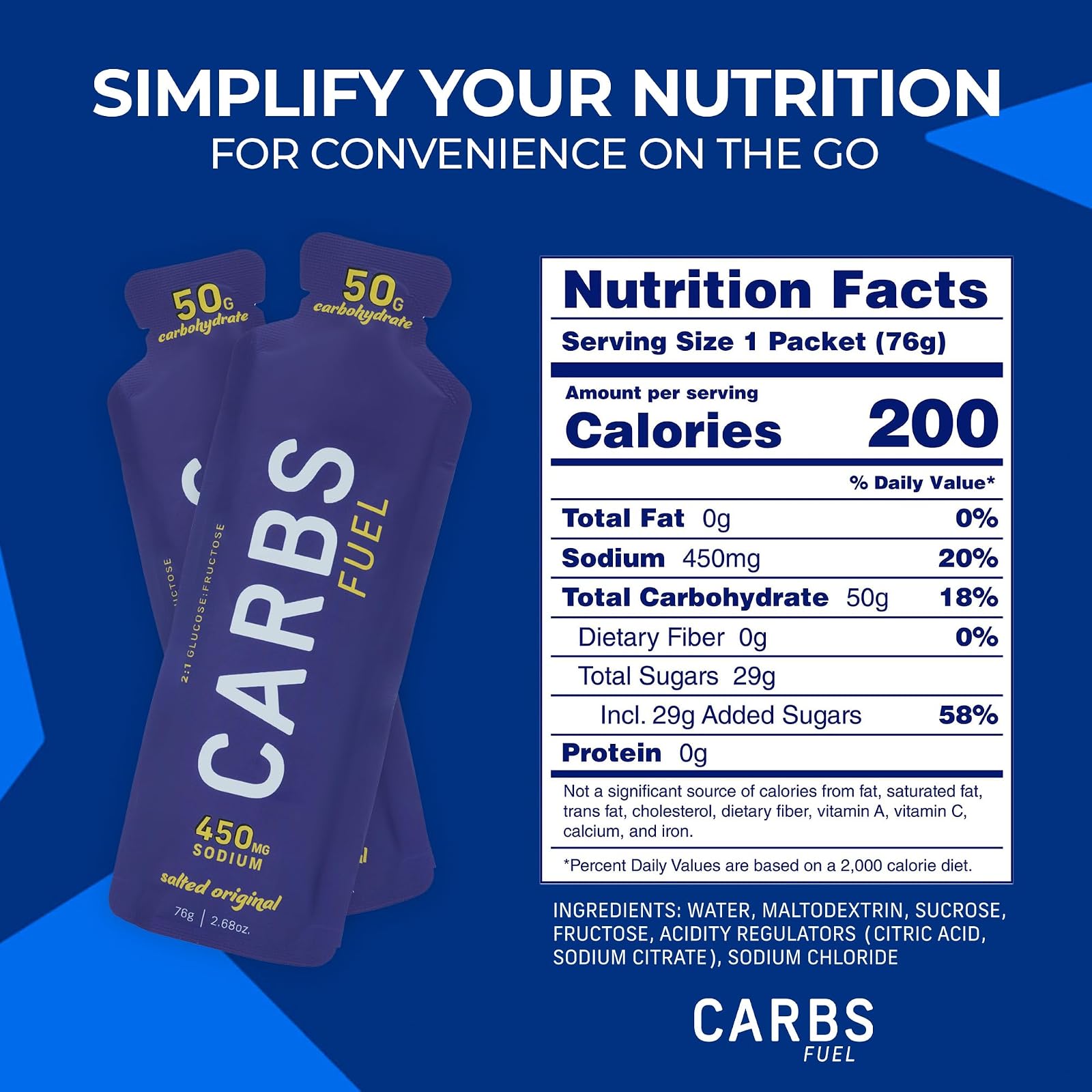 natural flavour energy gel option