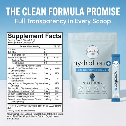 Natural flavours in Hydration+ mix