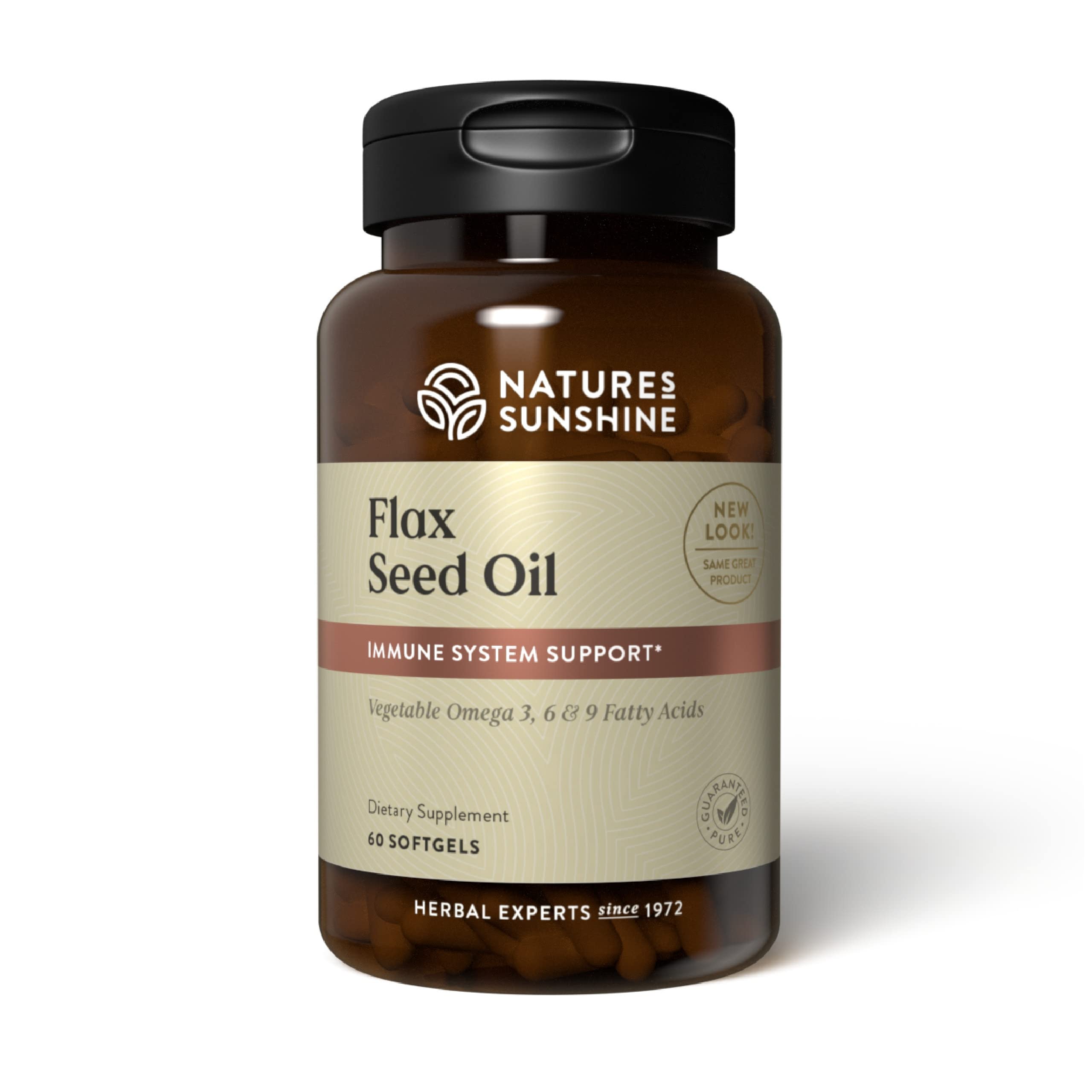 natural flax seed oil softgels