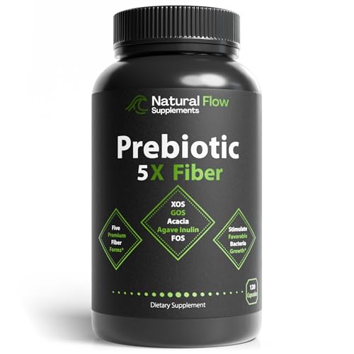 Natural Flow prebiotic fiber capsules