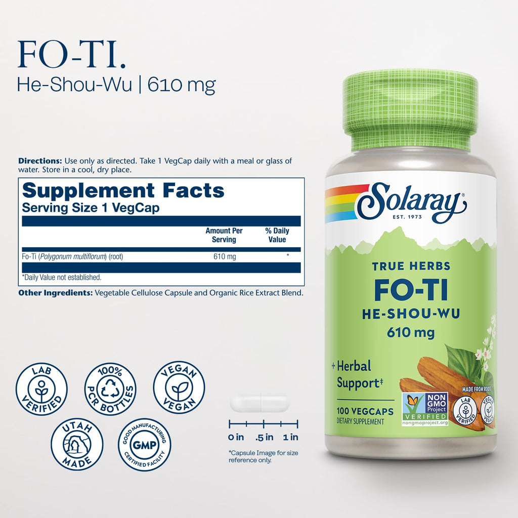 natural Fo-Ti capsules for wellness